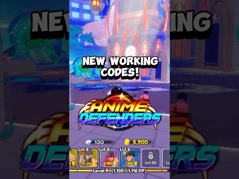 ALL NEW WORKING CODES FOR ANIME DEFENDERS! #animedefenders #roblox #fyp #gaming