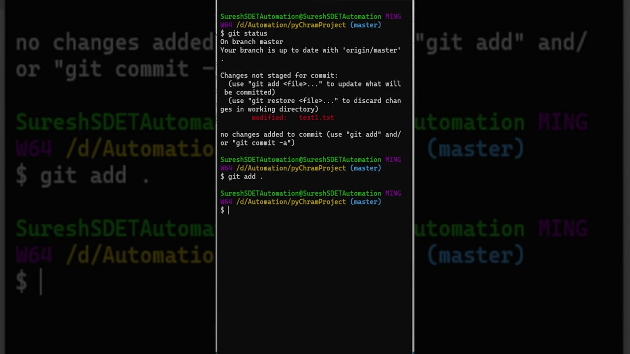 How to Add Untracked Files in Git #github #gitbash #gitbasics