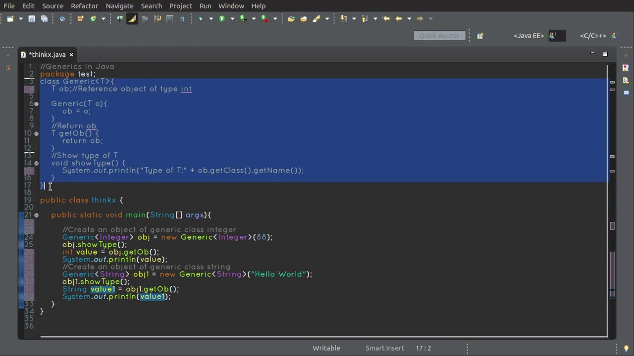 Generic Class in Java