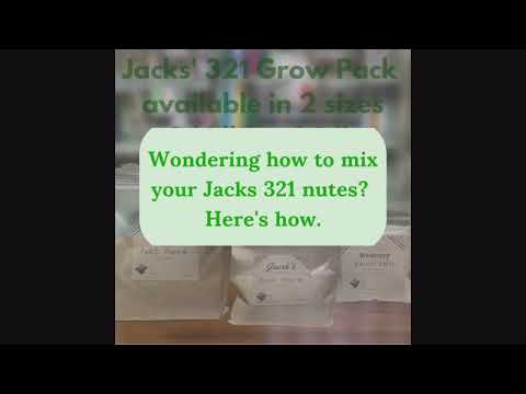 How to Mix Jacks 321 (FeEd, BOOST and Epsom Salts) Nutrients