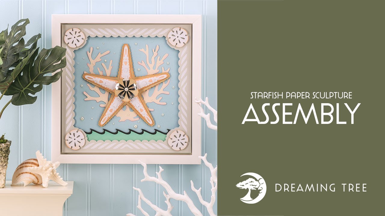 SVG File - Starfish Paper Sculpture - Assembly Tutorial (For Cricut, Silhouette, and ScanNCut)