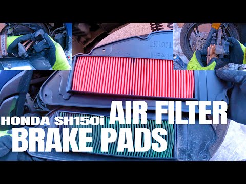 2025 Honda SH150i Brake Pads / Air Filter Replacement