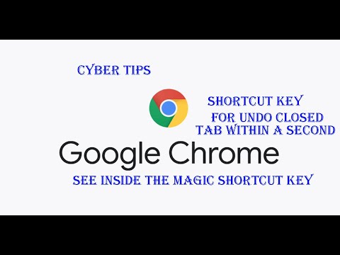 How to undo a close tab within a second[Shortcut key]