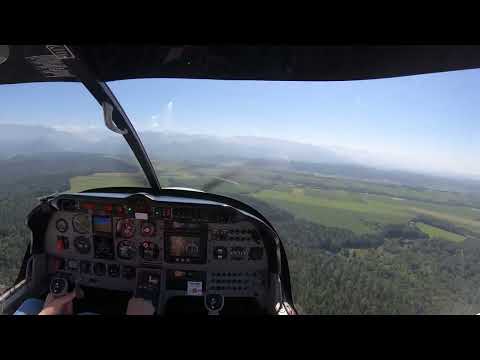Flight from Biarritz (LFBZ) to airport of Tarbes-Lourdes-Pyrenees (LFBT). Long version.