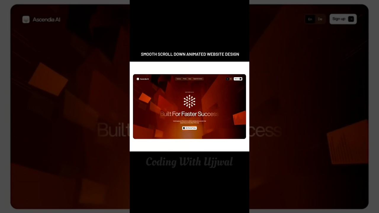 🔥 Smooth Scroll Down Animation | Elevate Your Website Design with CSS & JavaScript!