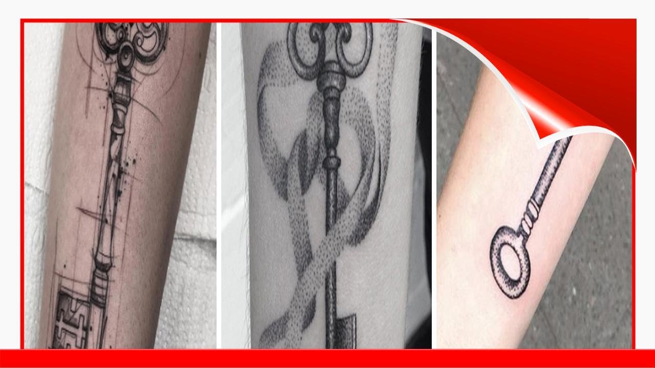32 Must-See Skeleton Key Tattoo Designs !