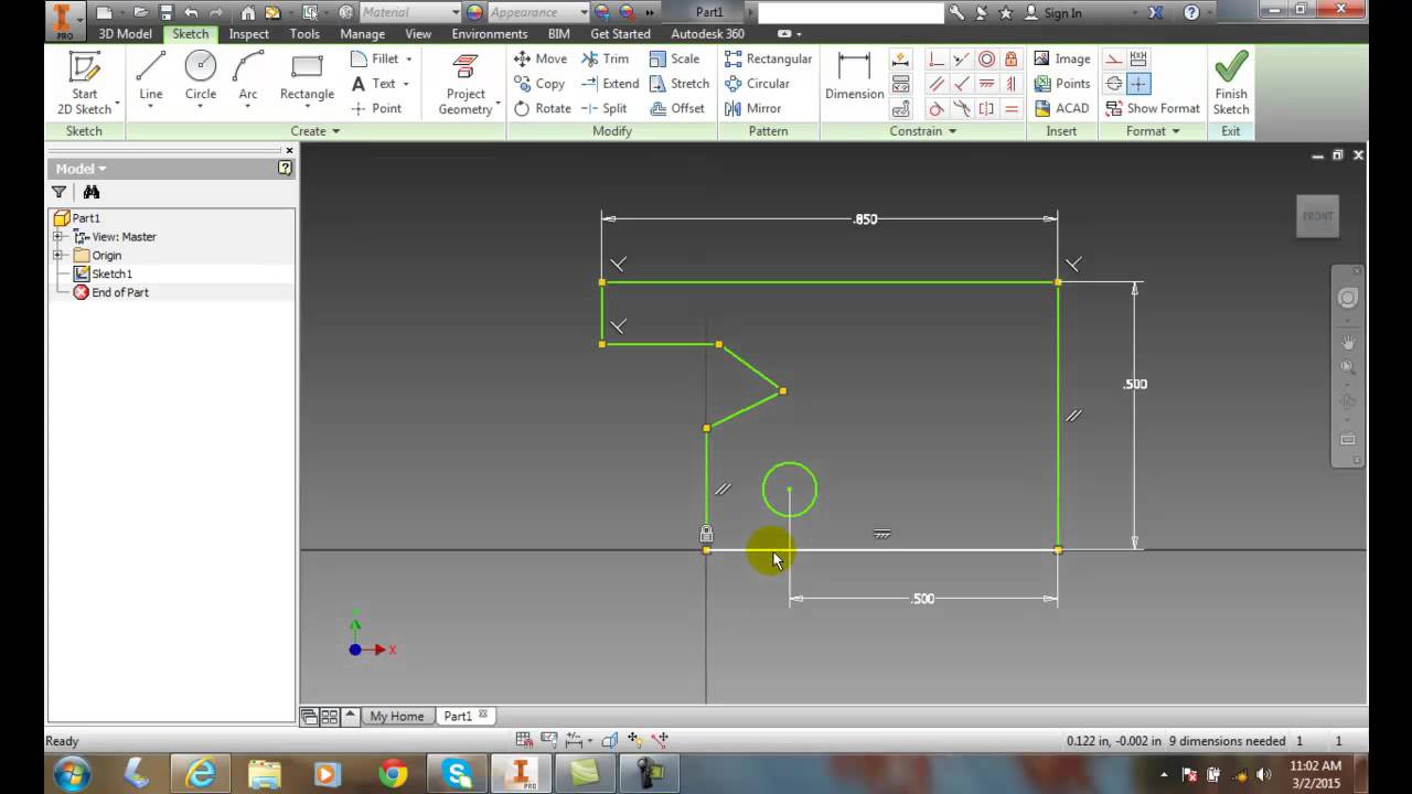 Inventor 03-17 Linear Dimensioning