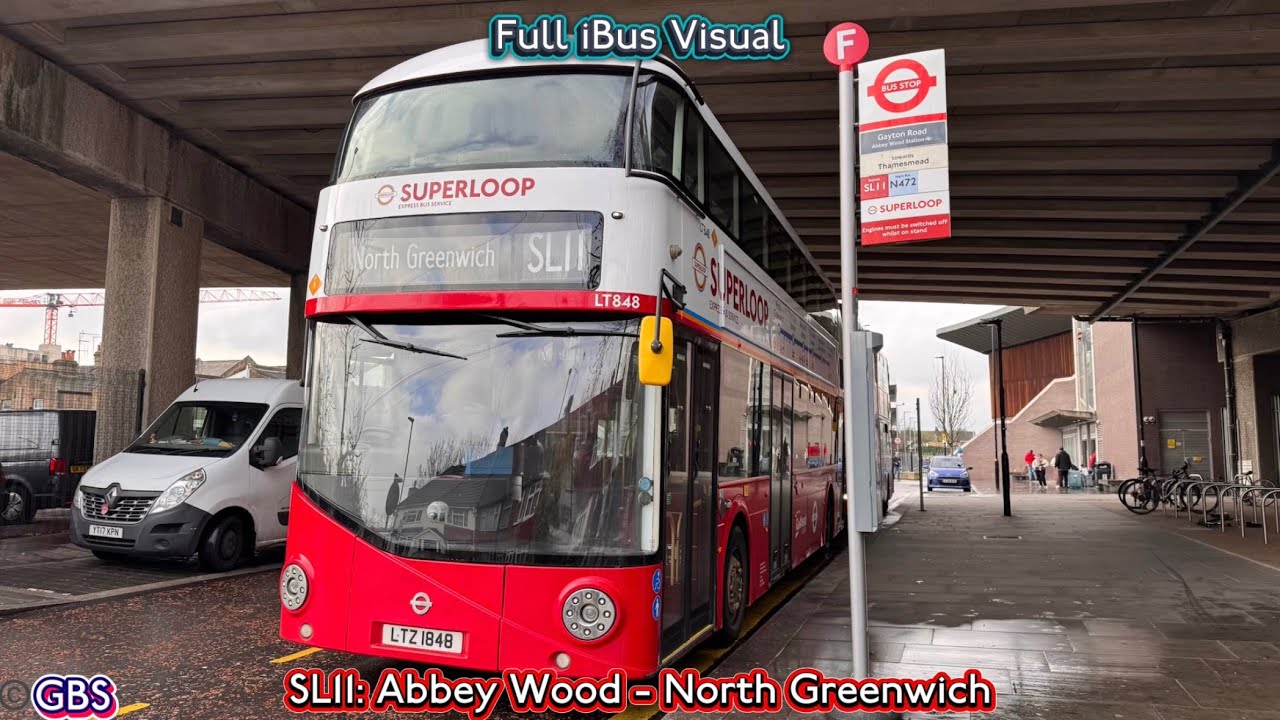Full iBus Visual: SL11: Abbey Wood - North Greenwich
