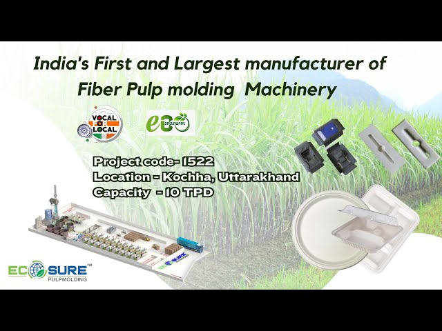 Sugarcane Bagasse Tableware Making Machine - Semi-Automatic Sugarcane ...