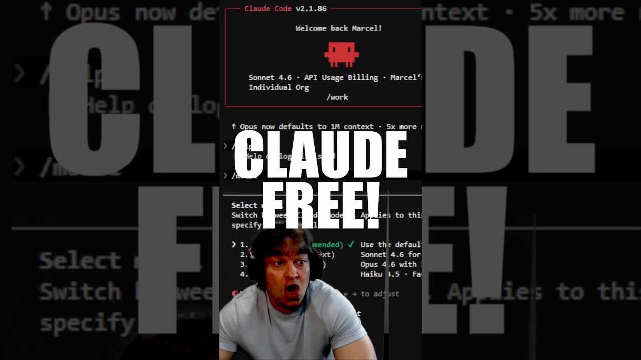 HOW TO RUN CLAUDE FOR FREE in the CLI