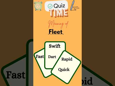 Meaning of fleet || vocabulary ||English speaking ||English notes only