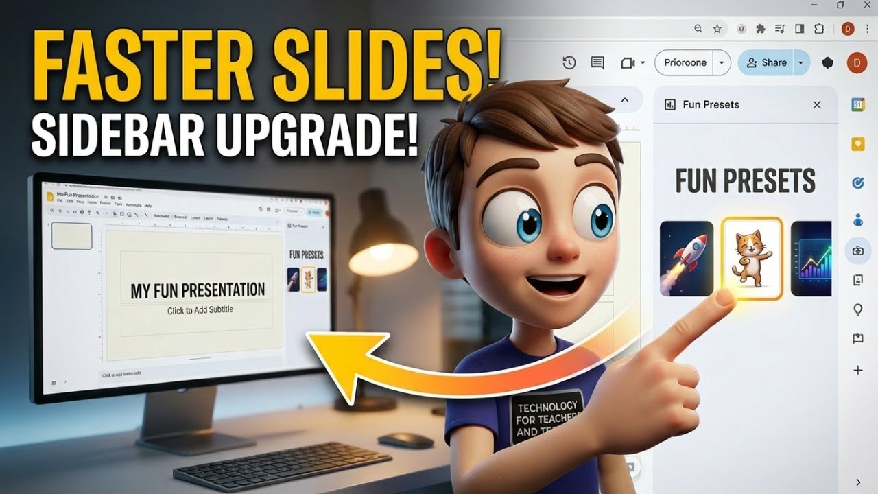 The NEW Google Slides Sidebar Makes it Easier and More Fun!