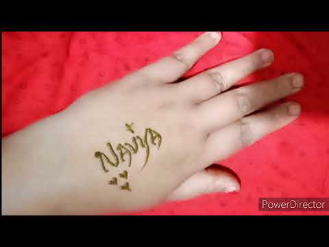 Navya ❣️ name tattoo design / atk mehedi creation/