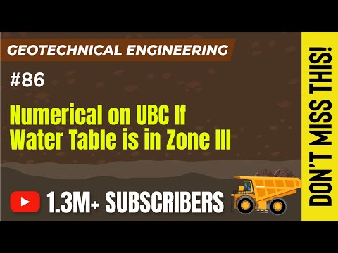 Numerical on UBC if water table is in Zone III - Bearing Capacity ...