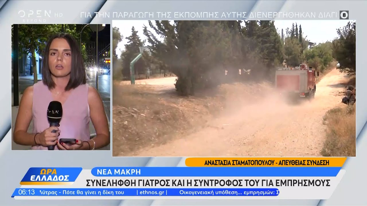 Νέα Μάκρη: Συνελήφθη γιατρός και η σύντροφός του για εμπρησμούς ...