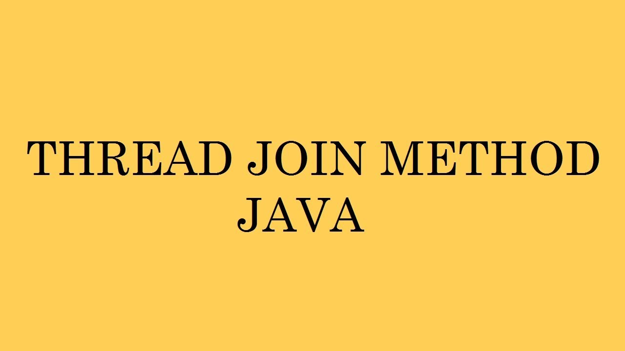 thread join method in java theory with example part 1