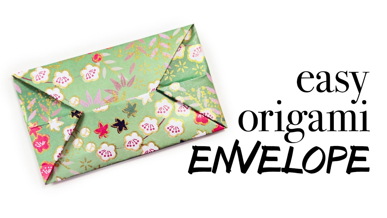 Easy Origami Envelope Tutorial - DIY - Paper Kawaii