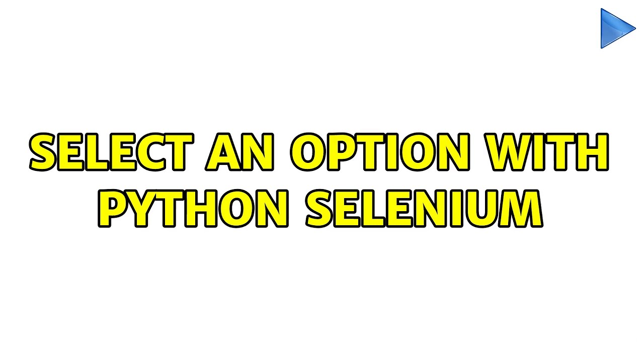 Select an option with Python selenium