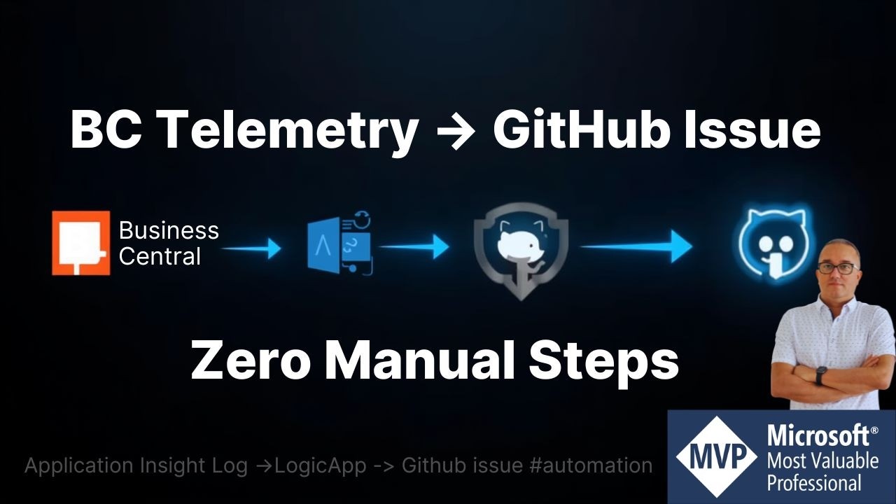 I Built an AI That Turns Business Central Telemetry Into GitHub Issues (Automatically)