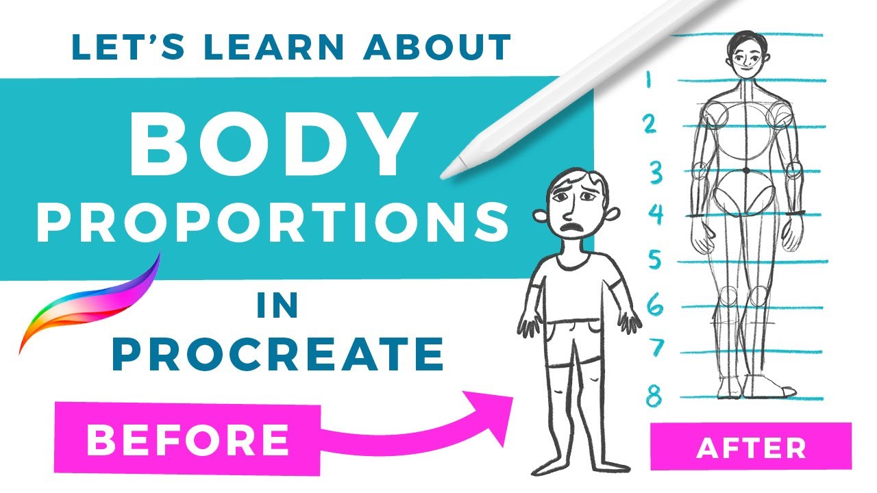 How to Draw Body Proportions in Procreate // People Skills Drawing Series