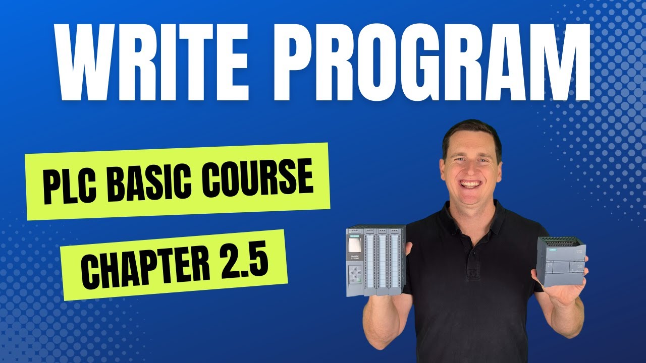 PLC Basic Course 2.5 | Write Program | Learn PLC Programming in TIA Portal