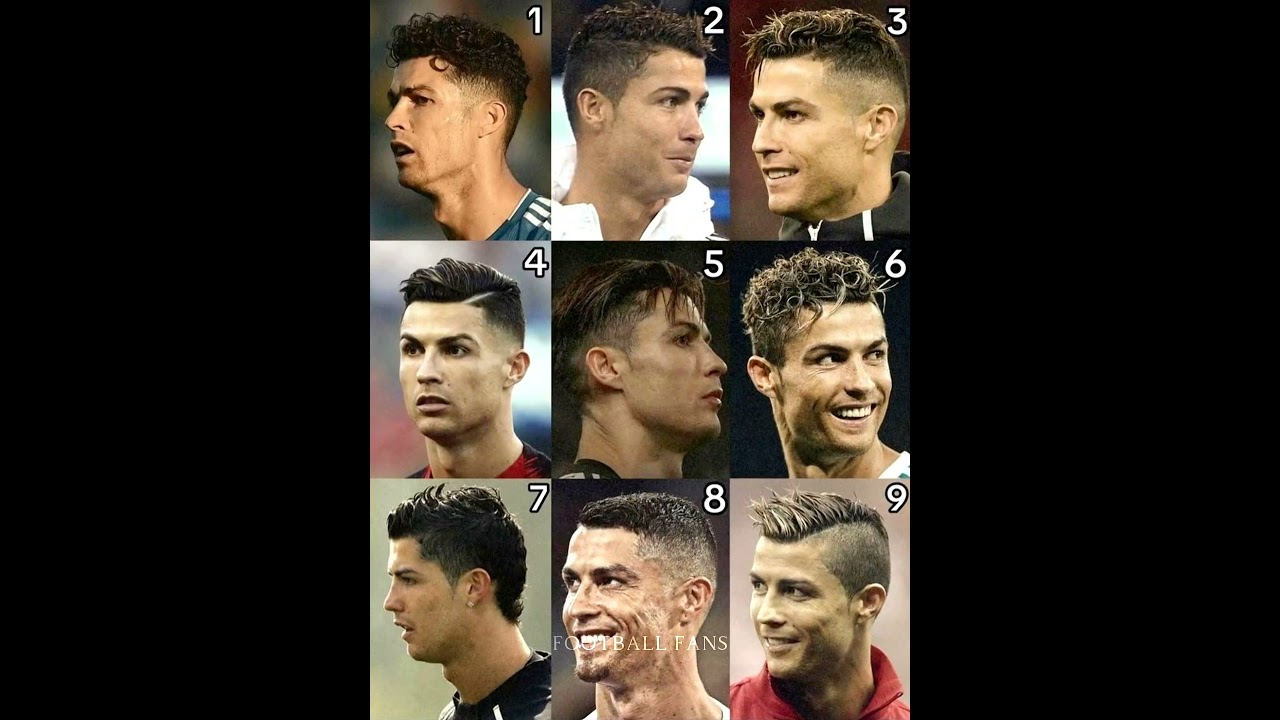 Which hairstyle is the best? #football #ronaldo #viralshorts