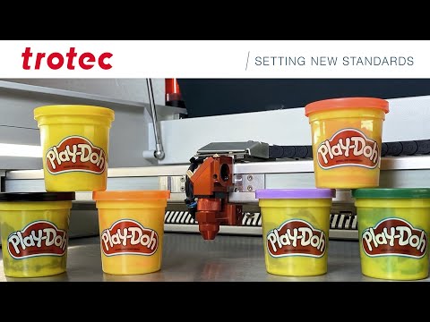 Can you laser Play-Doh? | Using a Trotec Speedy laser engraver