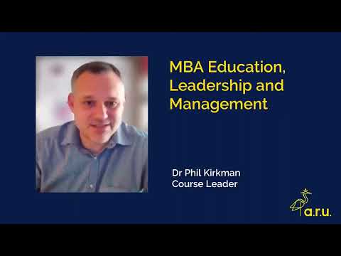 MBA Educational Leadership and Management at ARU
