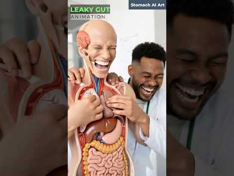Human Digestive System Animation | Human Anatomy | Stomach AI Art | 07