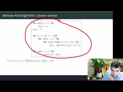 Bellman-Ford algorithm analysis