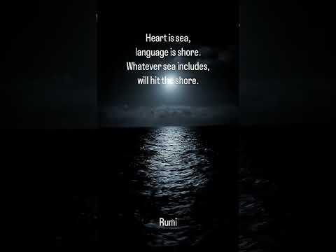 The Heart Is a Sea 🌊 Words Are the Shore 📝💙 | Deep Wisdom ✨