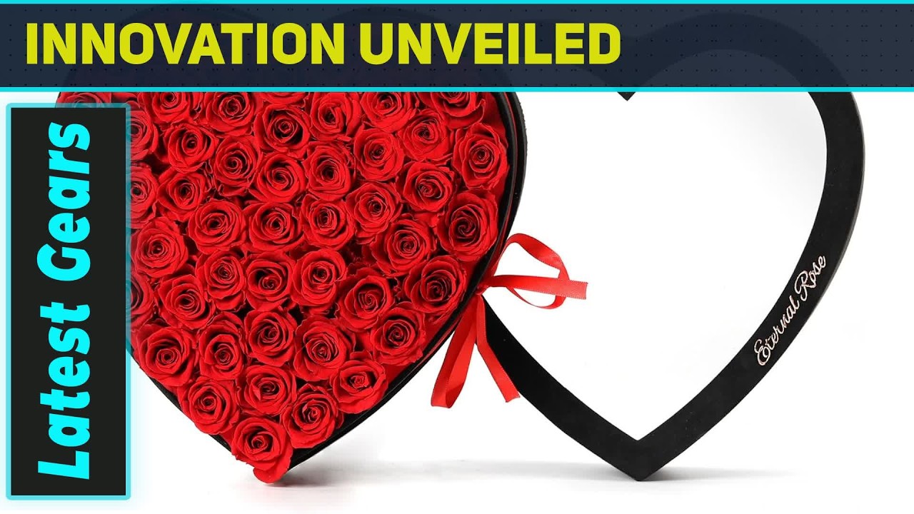 Valentines Day Roses Gifts for Women – Best Forever Preserved Heart Shape Rose Box
