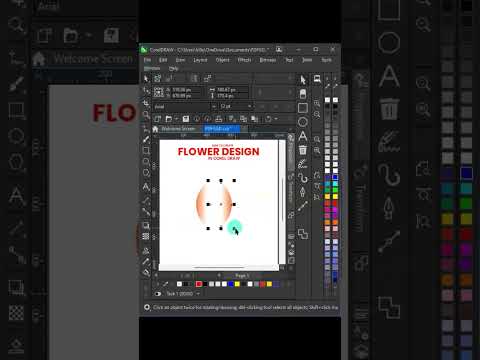 CorelDRAW Art - फूल जैसा Pattern Design Flower Art Design #coreldraw #coreldrawtipsandtricks #shorts