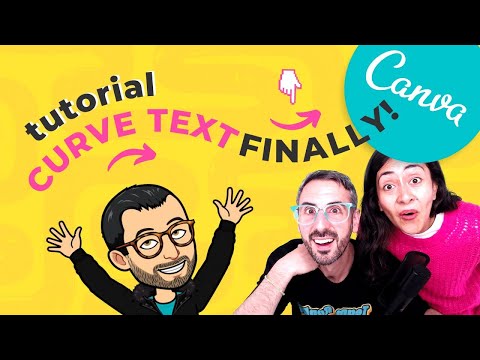 How to CURVE TEXT in Canva (in 1 click!) 🌈 NEW CANVA FEATURE
