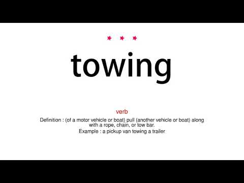 How to pronounce towing - Vocab Today