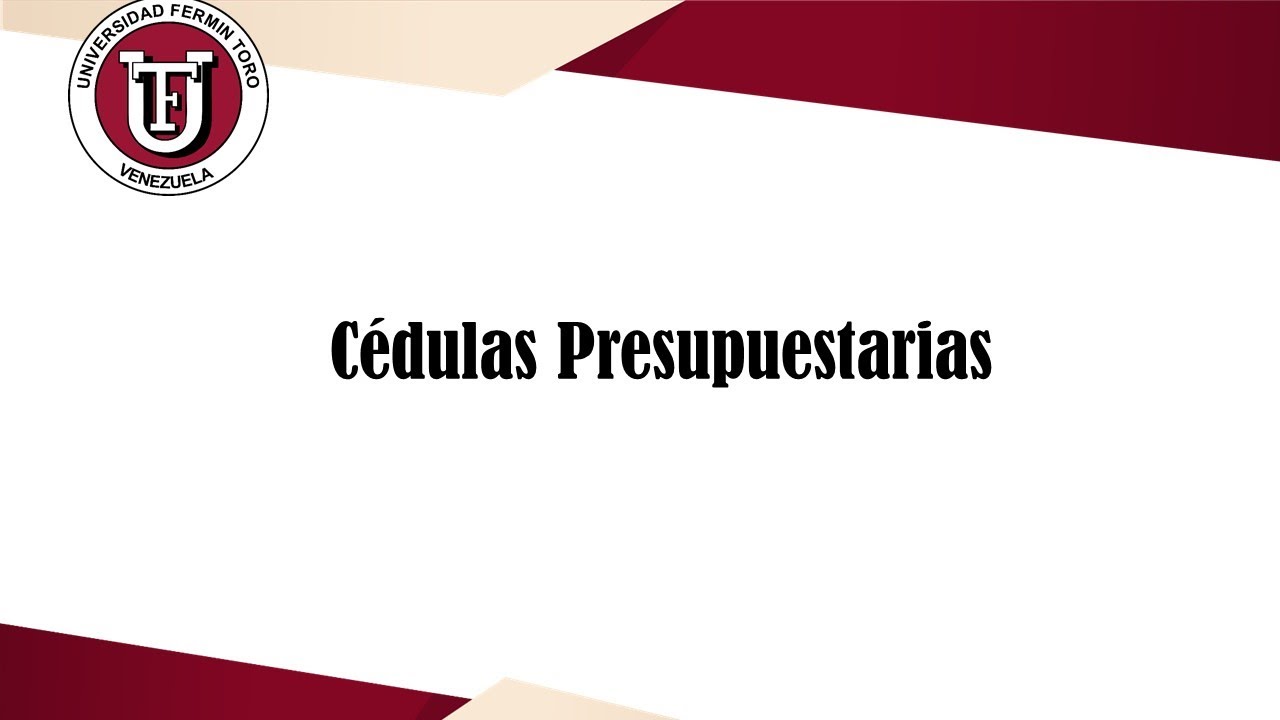 Cédulas Presupuestarias
