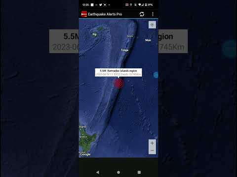 5.5 Earthquake Kermadec Islands, New Zealand 6-14-23