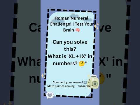Only 5% Can Solve This Roman Numeral! 🤯 | Math Fun Challenge