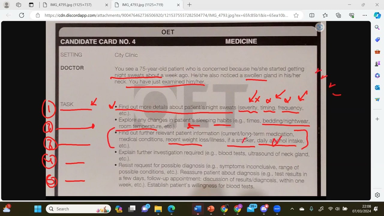 OET speaking cards