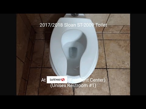 2017/2018 Sloan ST-2009 Toilet At Safeway (Fairmont Center)(Unisex Restroom #1).