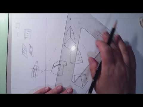 Three point perspective Part 2- Drawing 3D letters