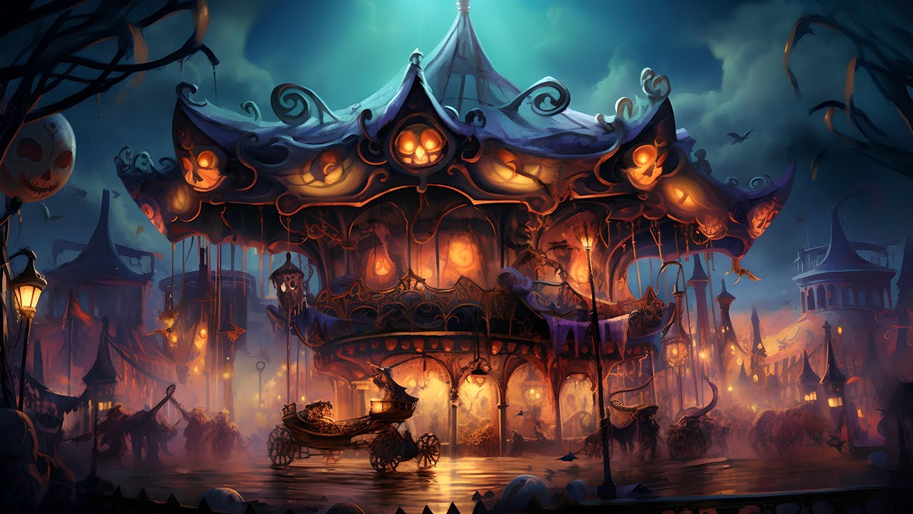 Creepy Carnival Ambience with Spooky Music 🎪 | Carnival of Doom