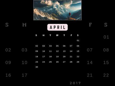 April 2017 Calendar | The Calendar 2017 April #calendar #calendardate
