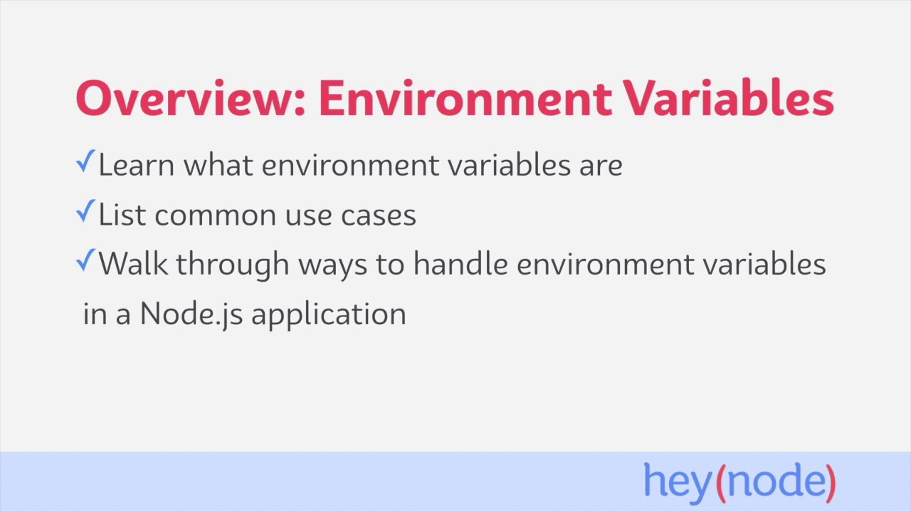 How to Use Environment Variables in Node.js