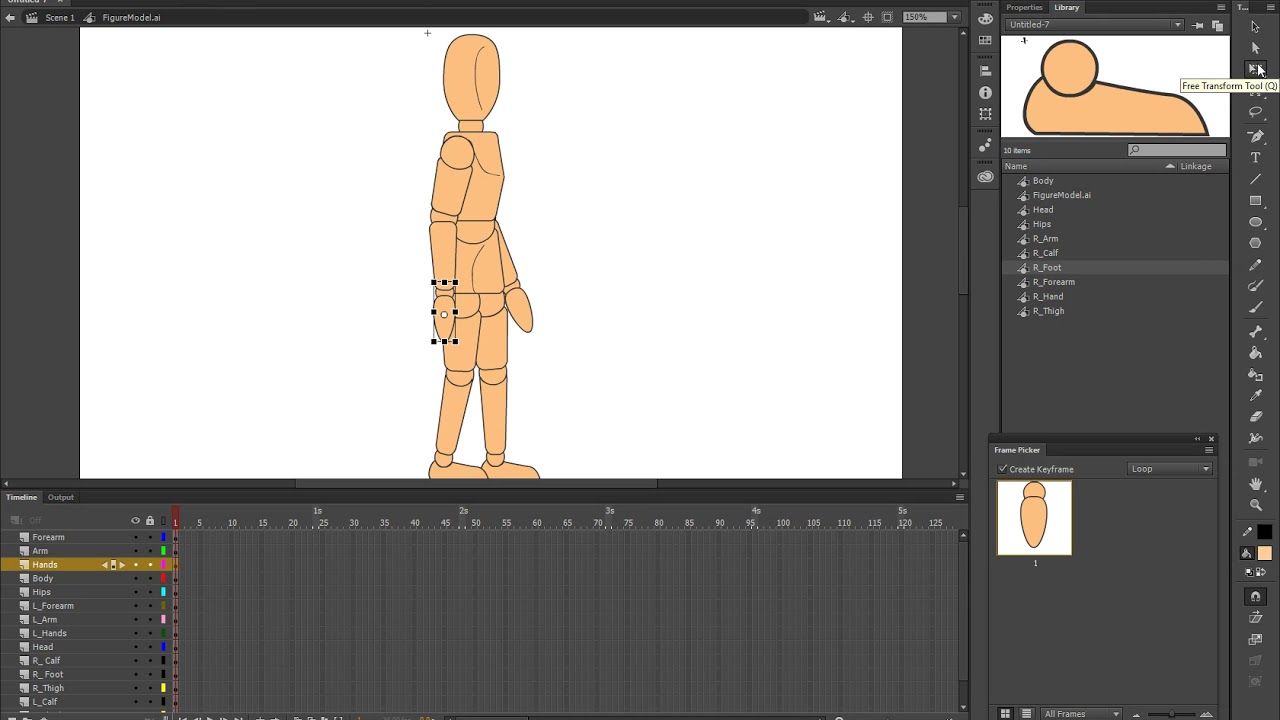 Adobe Animate Tutorials- Setting Up The Character Rig