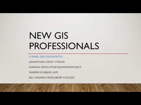 New GIS Professionals: Issues and Tips Panel Discussion