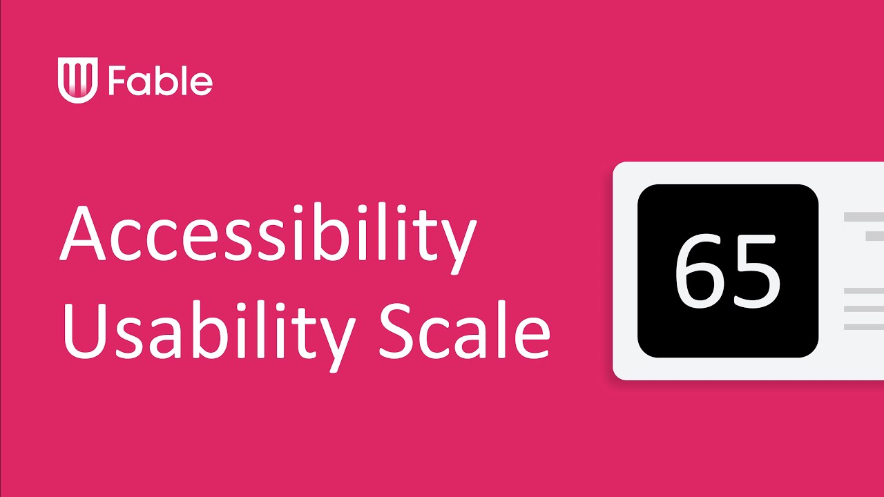 What is the Accessibility Usability Scale & its importance for assistive tech users? #disability