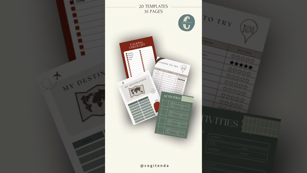 Travel Planner | Trip Planner | ETSY