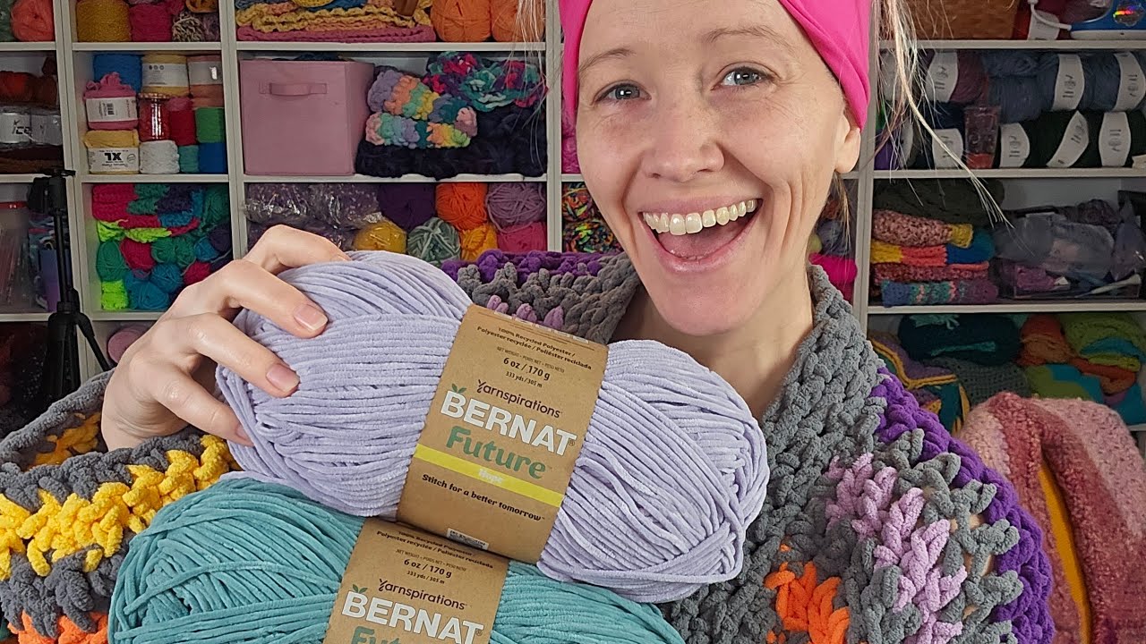 Unboxing Yarnspirations NEW Bernat Future Yarn!