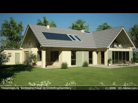 Architektur Visualisierung - EFH in Graefelfing